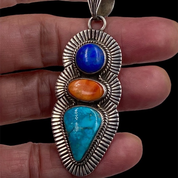 Native American | Jewelry | Albert Jake Navajo Sterling Turquoise Spiny ...